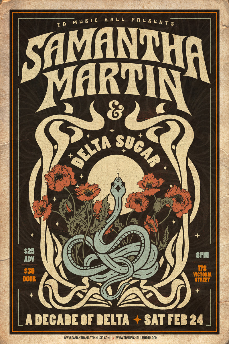 Samantha Martin & Delta Sugar "Decade of Delta Sugar" Poster – Gypsy ...